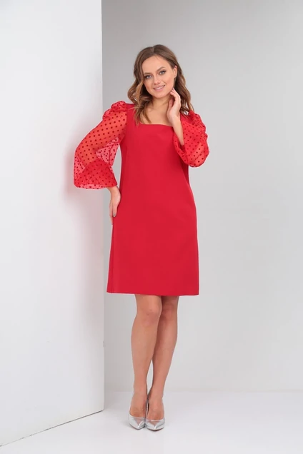 Платье 7610 красный Tvin купить в интернет магазине Велесмода